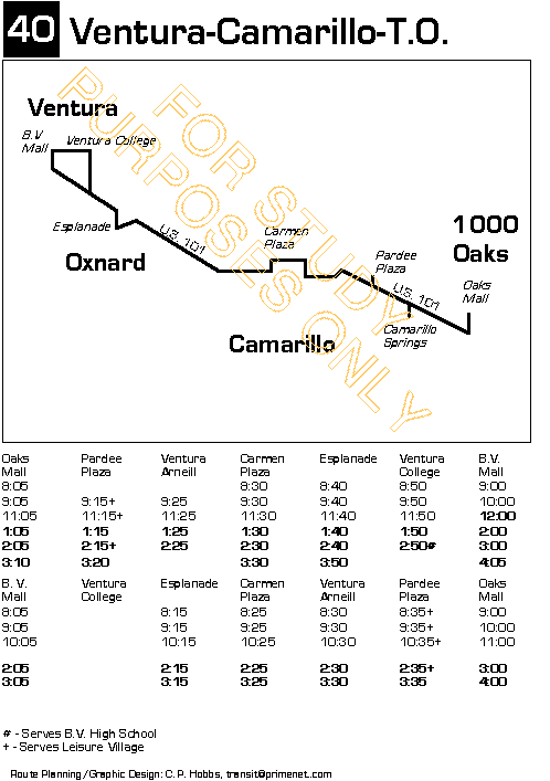 Integrated bus service for Ventura County